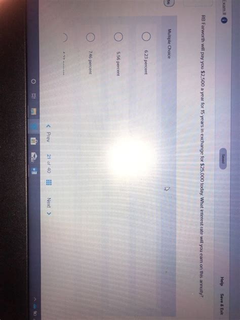 Solved Examil 0 Saved Help Save And Exit Rb Farworth Will Pay