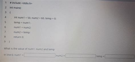 Solved 1 Include 2 Int Main 3 4 Int Num1 50 Num2