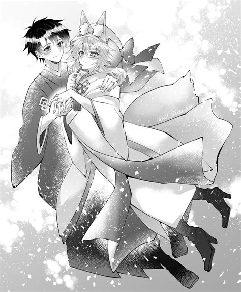 Fujimaru Ritsuka Tamamo And Koyanskaya Fate And More Drawn By Mejiro Pistachio Danbooru