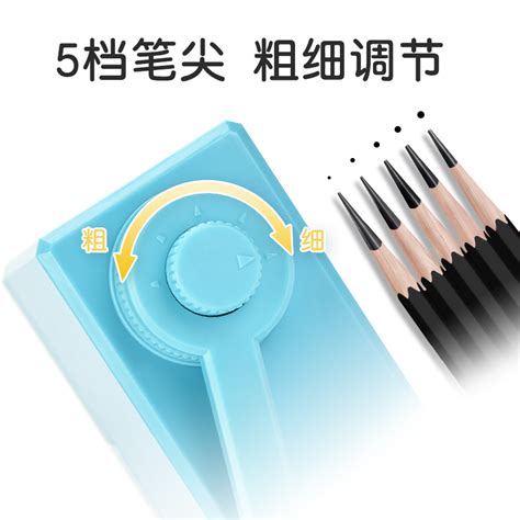 日本仲林素描专用卷笔刀手摇转笔刀美术生削笔刀速写炭笔削笔器手动铅笔自动刨笔机钻笔绞笔剥笔修笔旋笔刀 虎窝淘