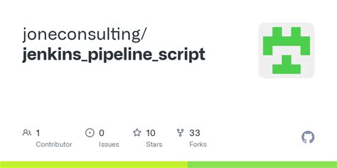 Github Joneconsulting Jenkins Pipeline Script