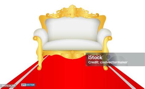 고급 왕좌 의자 황금 색 고립 된 세트 Eps 벡터 3차원 형태에 대한 스톡 벡터 아트 및 기타 이미지 3차원 형태 가구 가구점 Istock