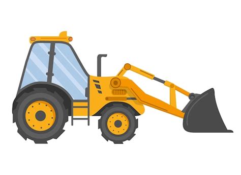 Premium Vector Heavy Construction And Mining Machinery Yellow