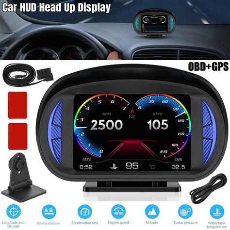 Obd2gps Hud Gauge Dual System Car Digital Head Up Display Speedometer