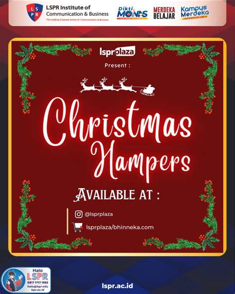 Christmas Hampers Lspr Plaza Lspr Institute