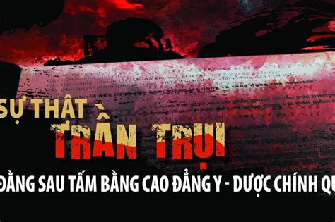 Sự thật trần trụi đằng sau tấm bằng cao đẳng y dược chính quy Báo