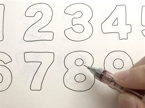 簡単かわいい 手帳に使える数字の描き方を30個紹介TOMBOW FUN ART STUDIO トンボ鉛筆