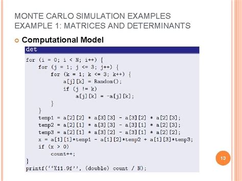 Monte Carlo Simulation 1 Modeling And Simulation Cs