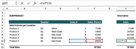 Sum Functions In Excel As Used In Financial Modeling Efinancialmodels
