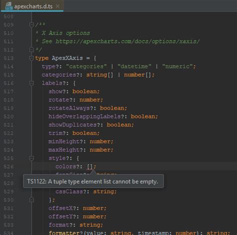 Compilation Error TS1122 In Apexcharts D Ts Issue 256 Apexcharts Apexcharts Js GitHub
