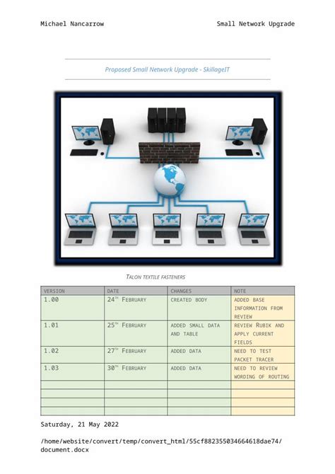 Docx Example Network Design Dokumentips