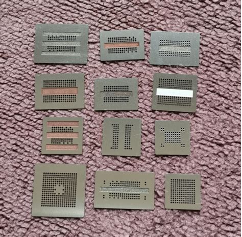 Set Of 12 Ddr Ddr2 Ddr3 Ddr5 Memory Stencils Memory Memory Stencils