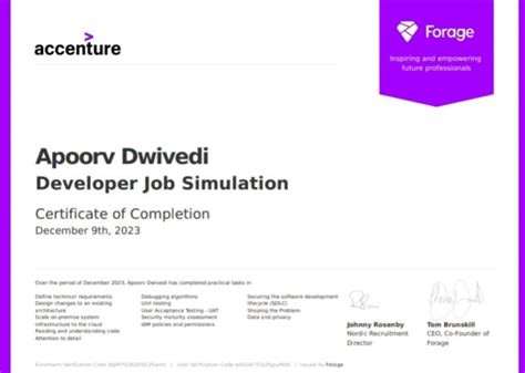 Accentureindia Accenture Accenturecareers Forage Devloper