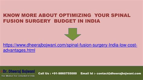 Ppt Optimizing Your Spinal Fusion Surgery Budget In India Powerpoint