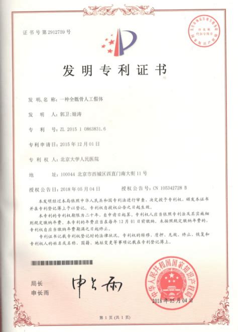 北大人民医院郭卫教授团队3D打印骨盆假体让更多骨盆肿瘤患者受益 搜狐大视野 搜狐新闻