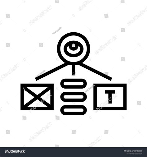 Visual Hierarchy Ux Ui Design Line Stock Vector Royalty Free