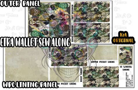 Og Universal Monsters Muted Sew Along Eira Wallet Kanda Custom Fabrics