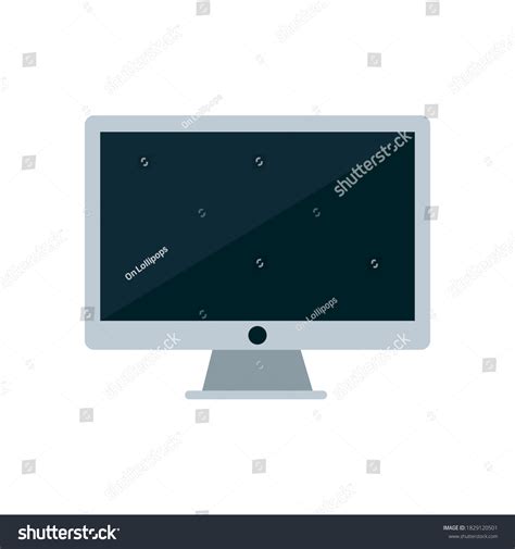 monitor icon computer display sign vector stock vector royalty free