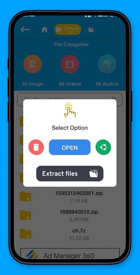 Zip Unzip Files Extractor Android App Template By Vocsy Codester