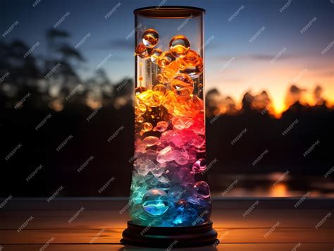 Premium Ai Image Magical Colors Of Lava Lamp Digital Art Design With