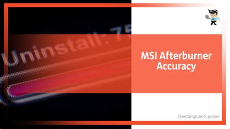 What Is MSI Afterburner CPU Temp Should You Trust Its Accuracy