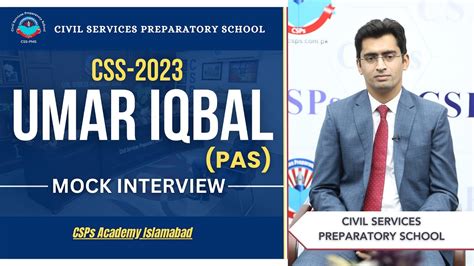 Css 2023 Mock Interview Umar Iqbal Pas Css Exam Preparation