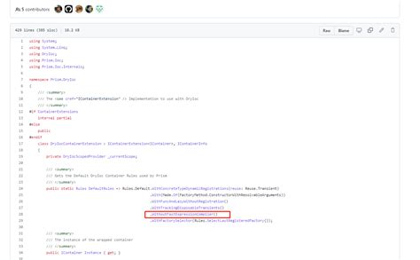 Bug Dryioc Update To 500 Invoke New Dryioccontainerextensionnew Containerdefaultrules