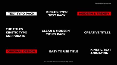 After Effects Template Typography Text Animation 143547991