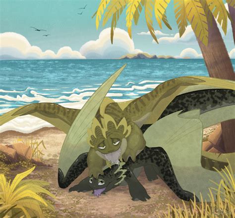 Rule 34 Ammyfatxolotl Amphibian Axolotl Beach Dracolotl Dragon Feral