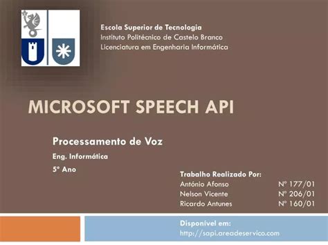 Ppt Microsoft Speech Api Powerpoint Presentation Free Download Id 2385764