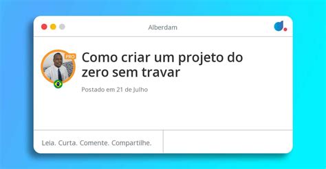 como criar um projeto do zero sem travar