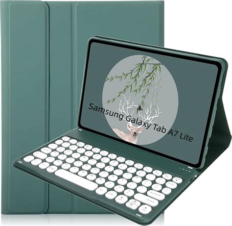 Amazon Com Keyboard Case For Samsung Galaxy Tab A Lite Candy Colors Detachable