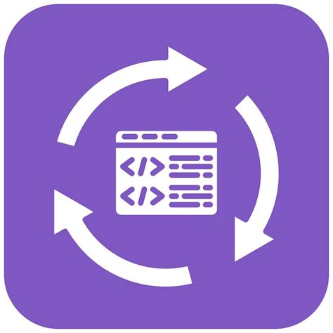 Premium Vector Code Refactoring Icon Vector Image Can Be Used For