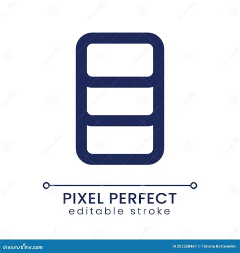 Data And Storage Management Pixel Perfect Linear Ui Icon Stock Vector Illustration Of Element