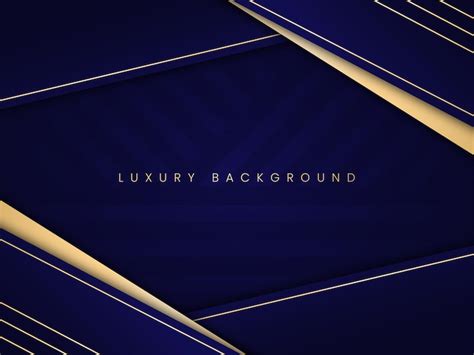럭셔리 로얄 블루와 골든 추상적 인 배경 프리미엄 벡터