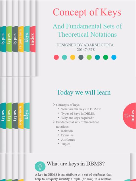 Keys And Notations Download Free Pdf Database Index Virtual Private Network