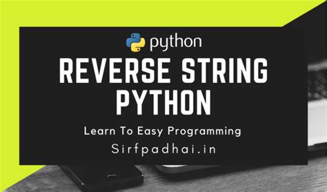 Reverse String In Python Syntax For Reverse List Method In Python