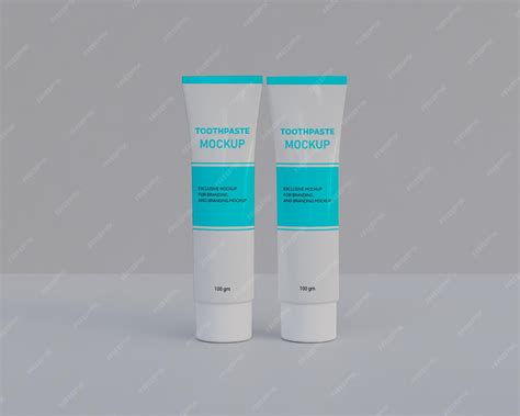 Premium Psd Toothpaste Tube Mockup
