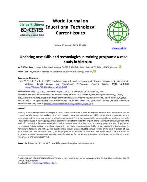 pdf updating new skills and technologies in training programs a case