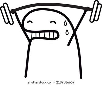 Flork Meme Fitness Gimnasio Salud Ilustración Vector De Stock Libre