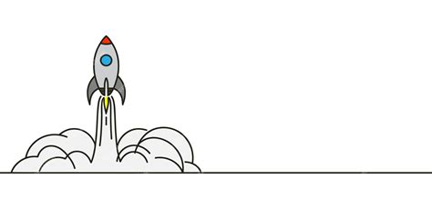 Premium Vector One Continuous Line Drawing Vector Spacecraft Flying Up Concept Rocket Space