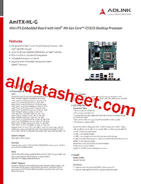 AMITX HL GDatasheet PDF Adlink Technology Inc