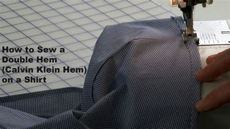 J Stern Designs L Quick Tip How To Sew A Double Hem On A Shirt
