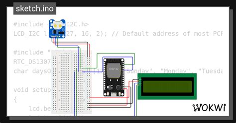 TC1004B LCD2 Wokwi ESP32 STM32 Arduino Simulator