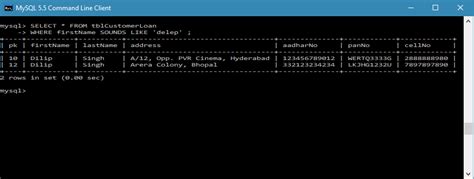 MySQL SOUNDS LIKE Operator