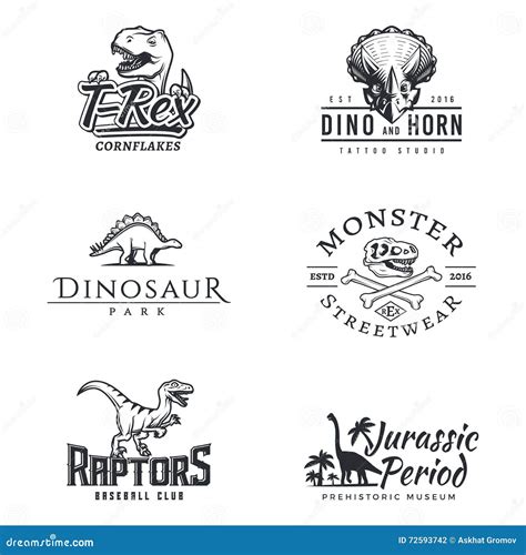 Jurassic Park Logo Vector Black White
