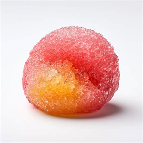 Shiny Bumpy Candy Against Solid White Background Image Stock