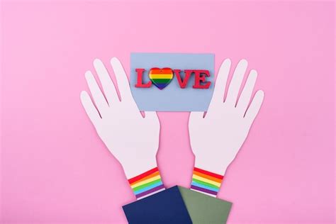 Premium Photo Pride Month Concept With Lgbtq Flag