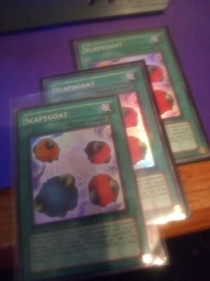 3x Yu Gi Oh Tcg Scapegoat Starter Deck Joey Sdj 041 1st Edition Super