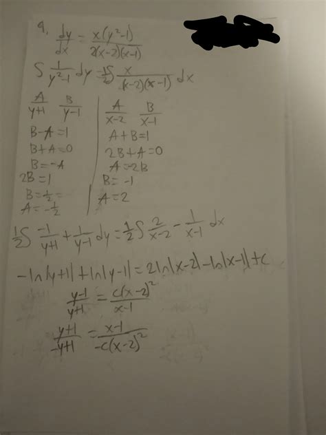 Help Solving This Differential Equation I Think I Did It Right Just Can T Figure Out How To
